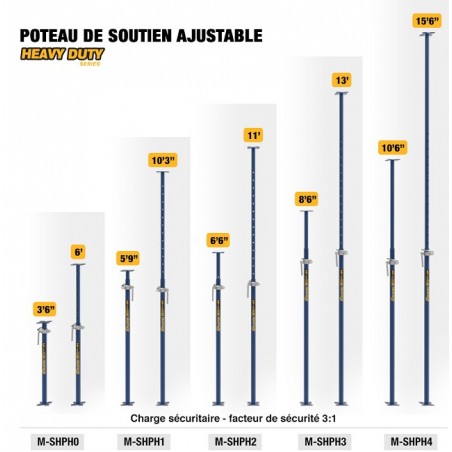 Jack Post 8–15 ft – Telescopic Support | Rental